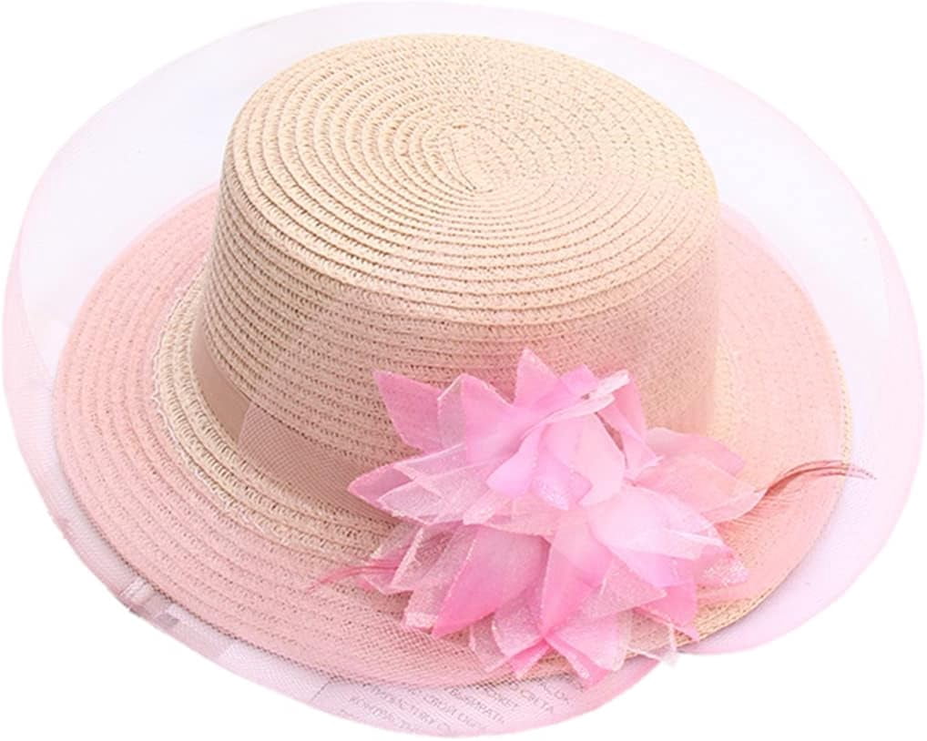 LinYooLi Womens Beach Sun Straw Hat Travel Foldable Brim Summer Party ...