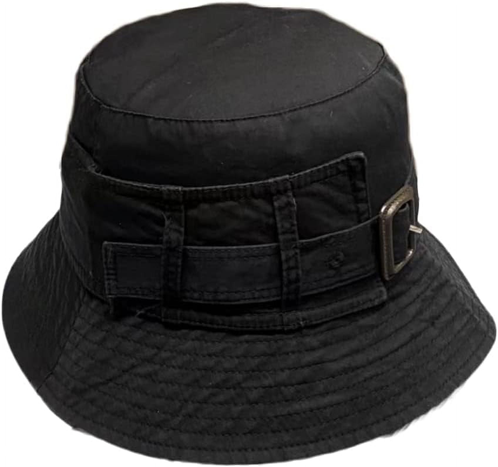 LinYooLi Womens Cotton Wide Brim Bucket Hats Foldable Packable Buckle Summer Hat Beach Fishing ...