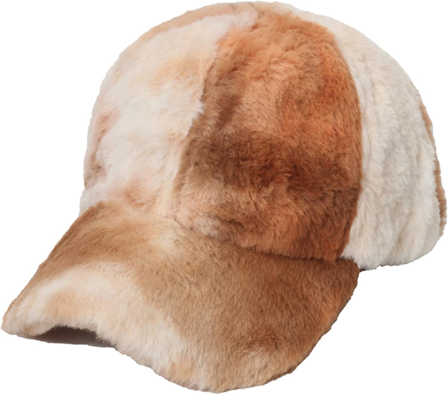 LinYooLi Womens Tie Dye Furry Baseball Cap, Casual Fuzzy Baseball Hat ...