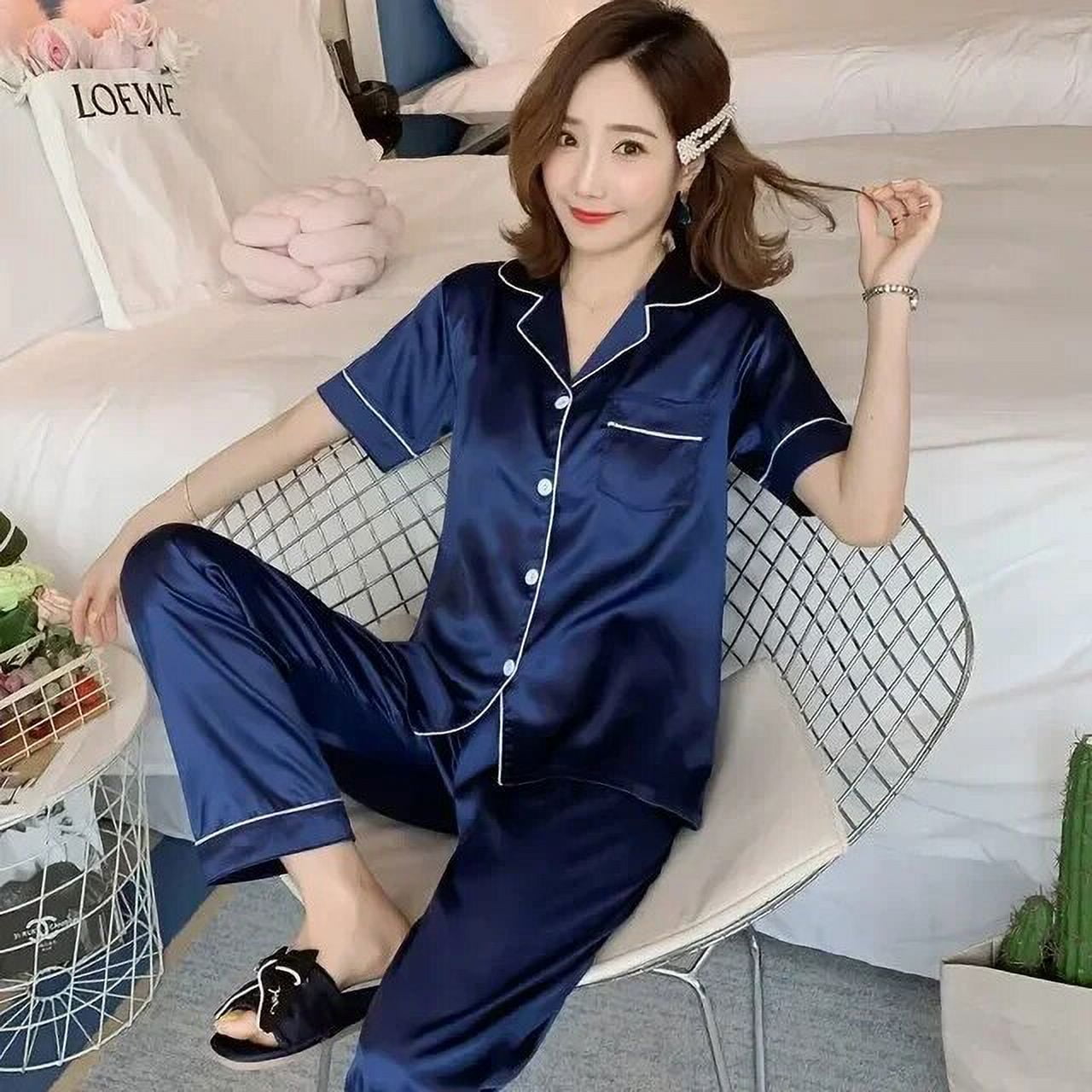Linyooli For Plus Summer Pajama Set Size Clothes Long Pyjamas Pajamas