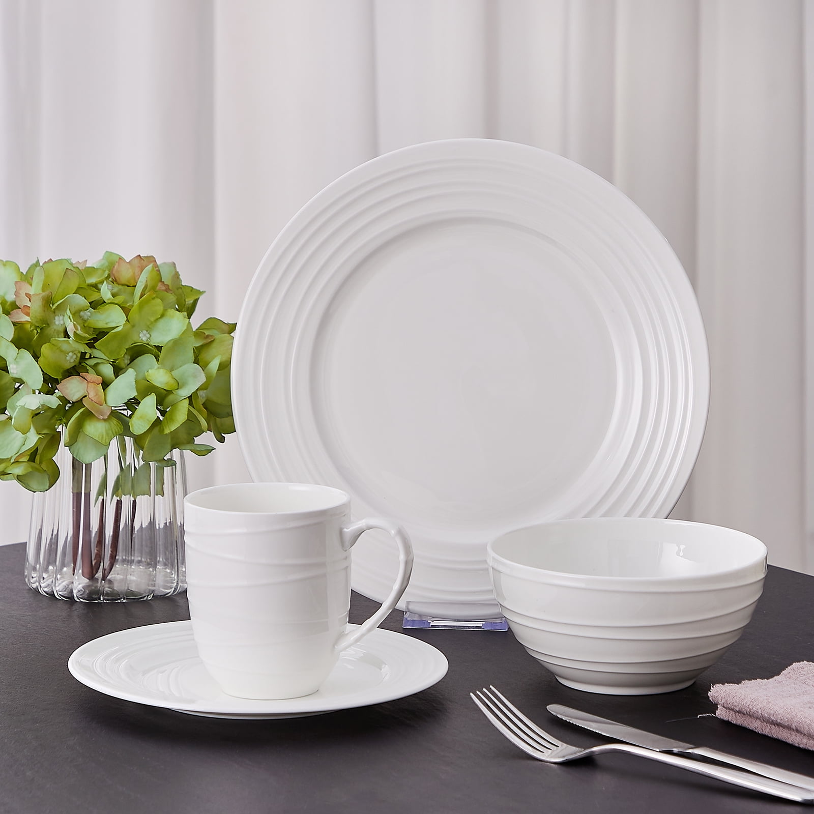 Lina Bone China Dinnerware Collection Porcelain Modern Minimalist ...