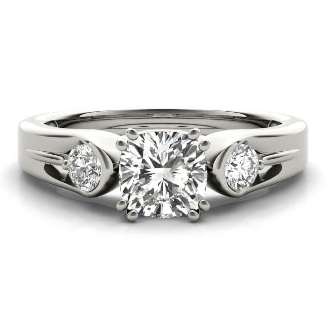 Lina Jewel 1.81 Ct Excellent Cushion Cut Diamond Engagement 3 Stone ...