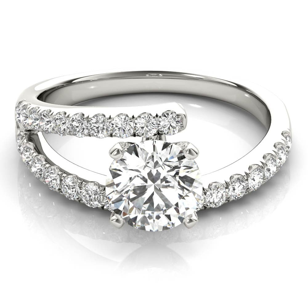 Lina Jewel 14K White Gold Plated - 2.24 Ct Brilliant Round Cut Diamond ...