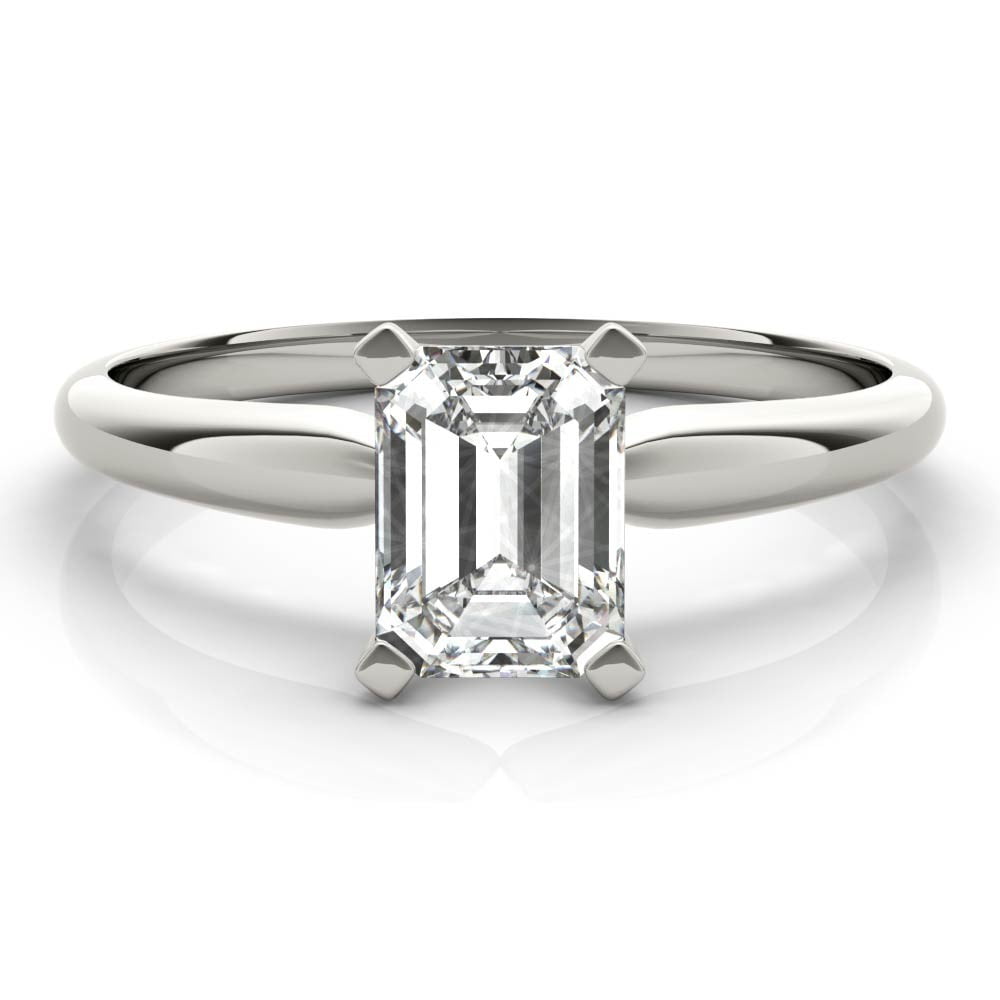 Lina Jewel 2.24 Ct Emerald Cut Solitaire Diamond Engagement Rings - Lab ...