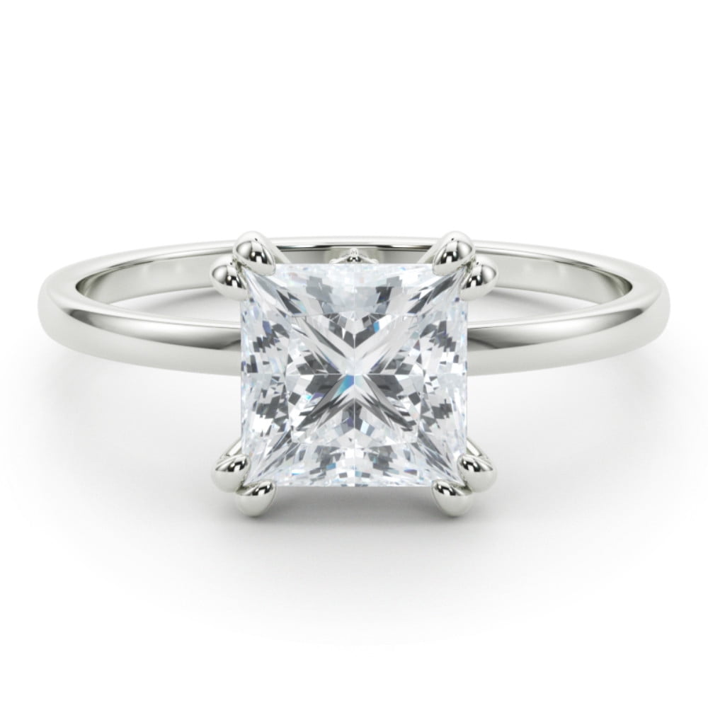 Lina Jewel 2 24 Ct Excellent Princess Cut Solitaire Diamond Rings