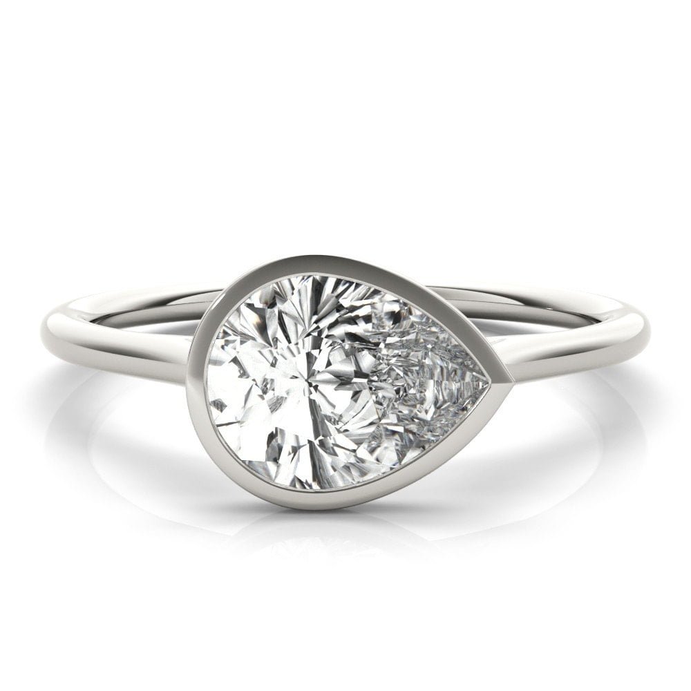 Lina Jewel 2.24 Ct Pear Cut Solitaire Diamond Ring - Lab-Created ...