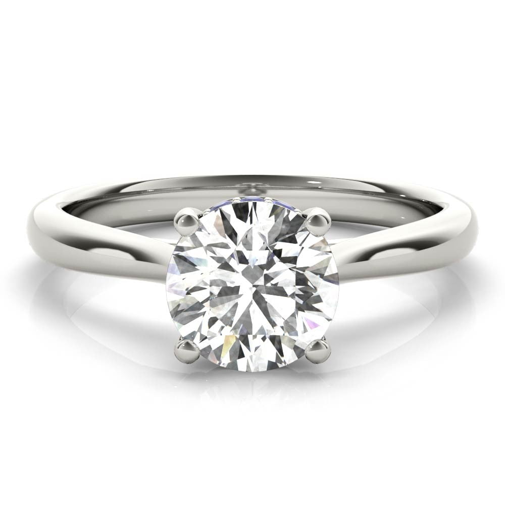 Lina Jewelry 2.02 Ct Sapphire Halo Moissanite Ring - Round Cut ...