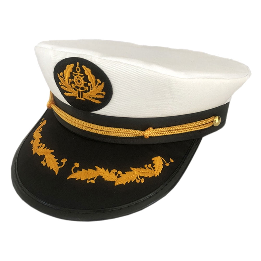Linaichen Captain Hat Captain Hat Boat Captain Hat Sailor Hat For Men ...