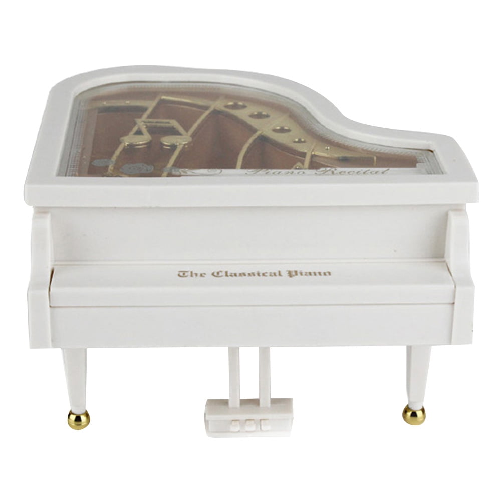 Linaichen Music Box Mechanical Resin Grand Piano Music Box for Home ...