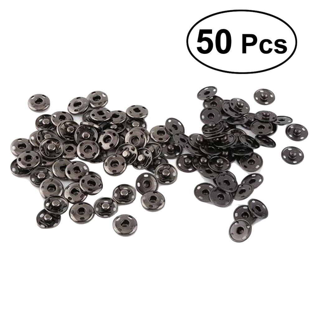 Linaichen Sew On Snaps 50 Sets Black Sew on Snap Fasteners for Clothing ...