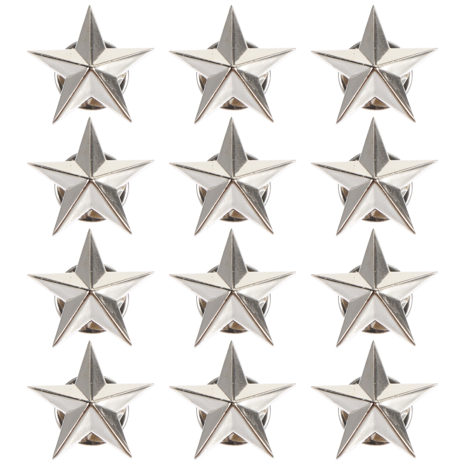 Linaichen Star Badges 12pcs Star Shape Badges Lapel Pins Star Rating ...