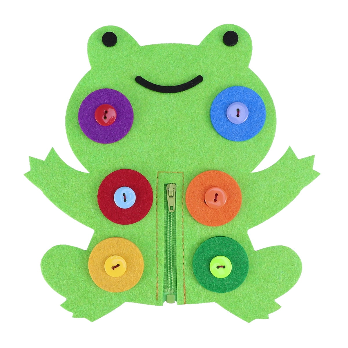 Linaichen button toy Basic Life Skills Learning Board for Kids - Green ...