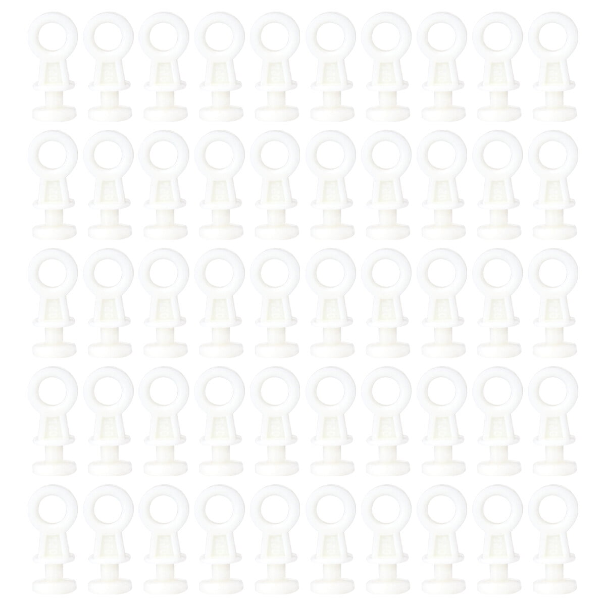 Linaichen curtain pulley 50 PCS Rod Rollers Plastic Curtain Rail Track ...