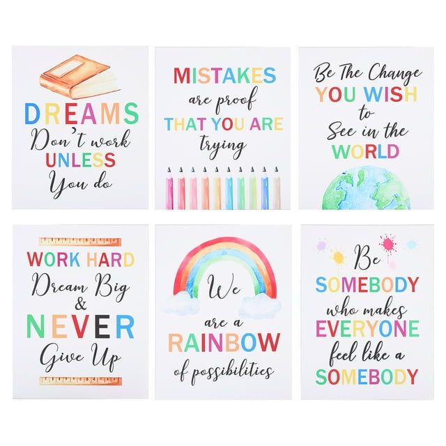 Linaichen inspiration picture 6 Pcs Inspirational Wall Pictures ...