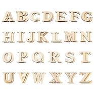 HILABEE 156Pcs Small Wooden Craft Letters, Alphabet Cutouts with ...