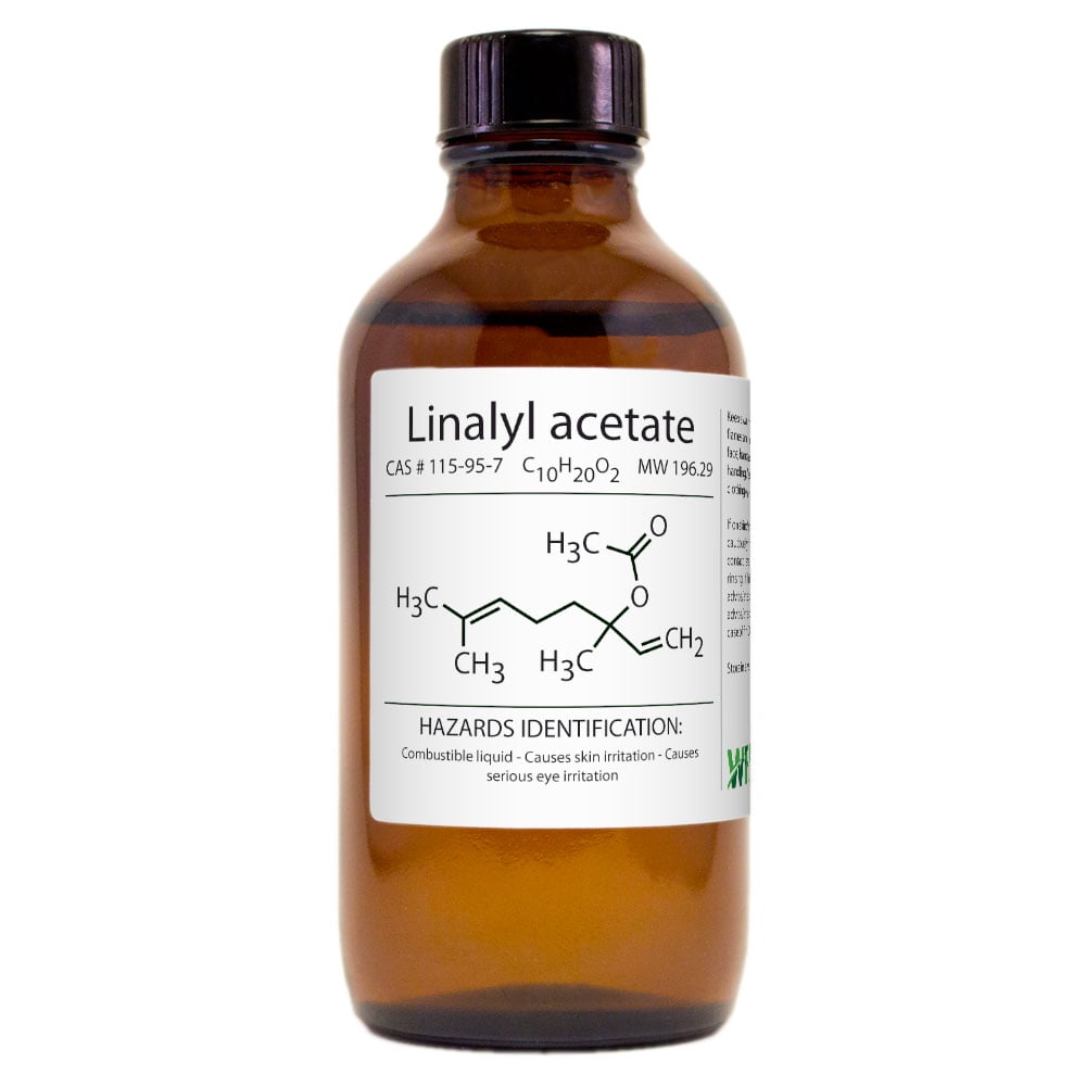Linalyl acetate - 4 fl oz - Amber Glass Bottle w/ Cap - GreenHealth ...