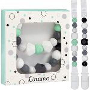 Liname Silicone Dummy Clips for Boys & Girls - 2 Pack Gift Packaging ...