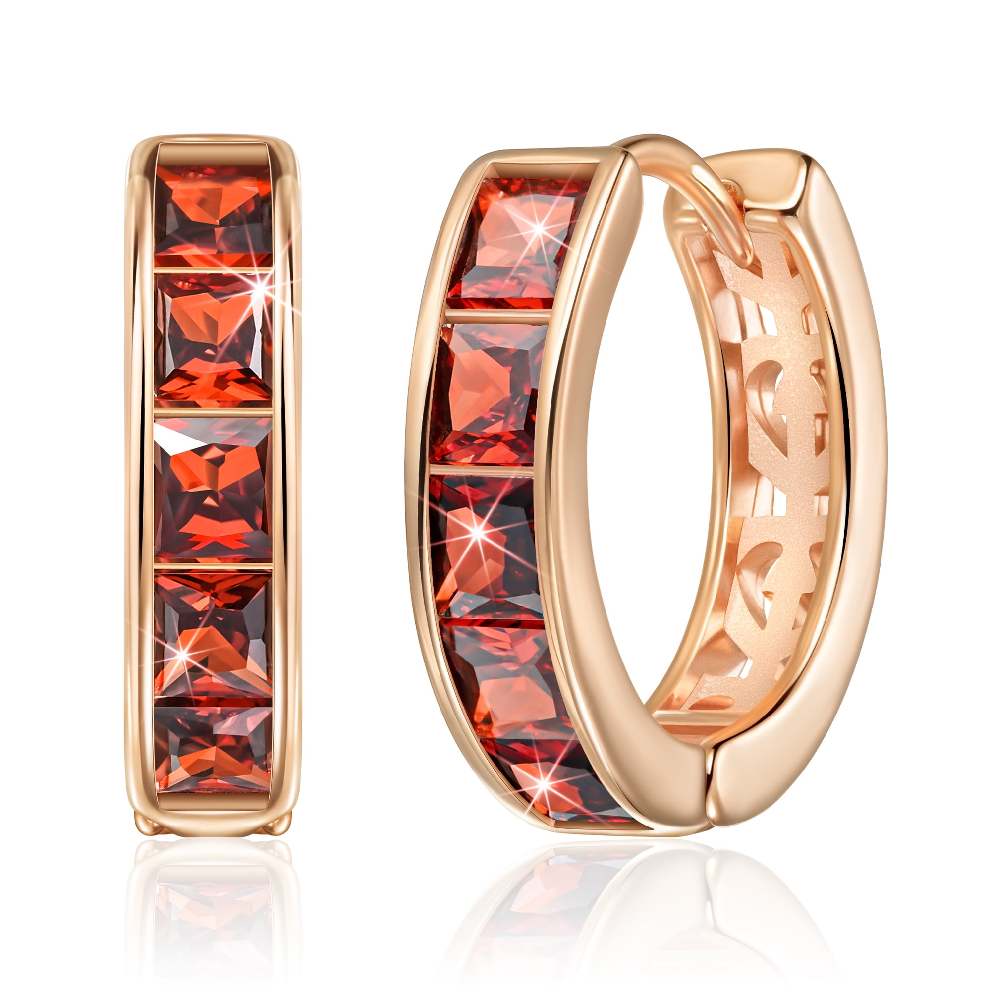 Linawe Hoop Earrings Helix Earrings for Women, Small Huggie Earrings Rose Gold, Chunky Tragus ...