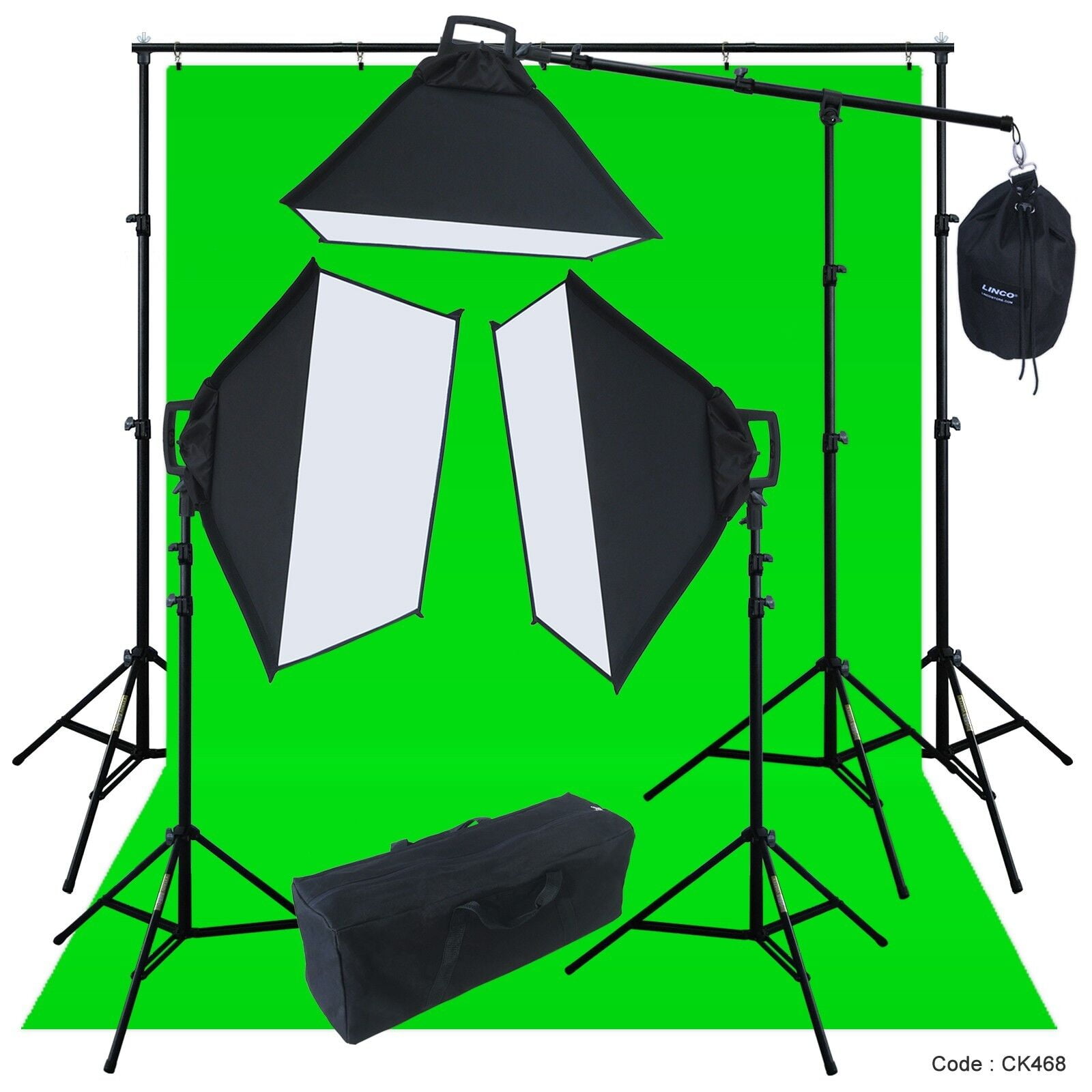 Linco Lincostore Studio Lighting Photo Backdrop Stand Boom Light Kit ...
