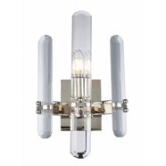 Valetta Integrated LED chip light Chrome Wall Sconce Clear Royal Cut ...