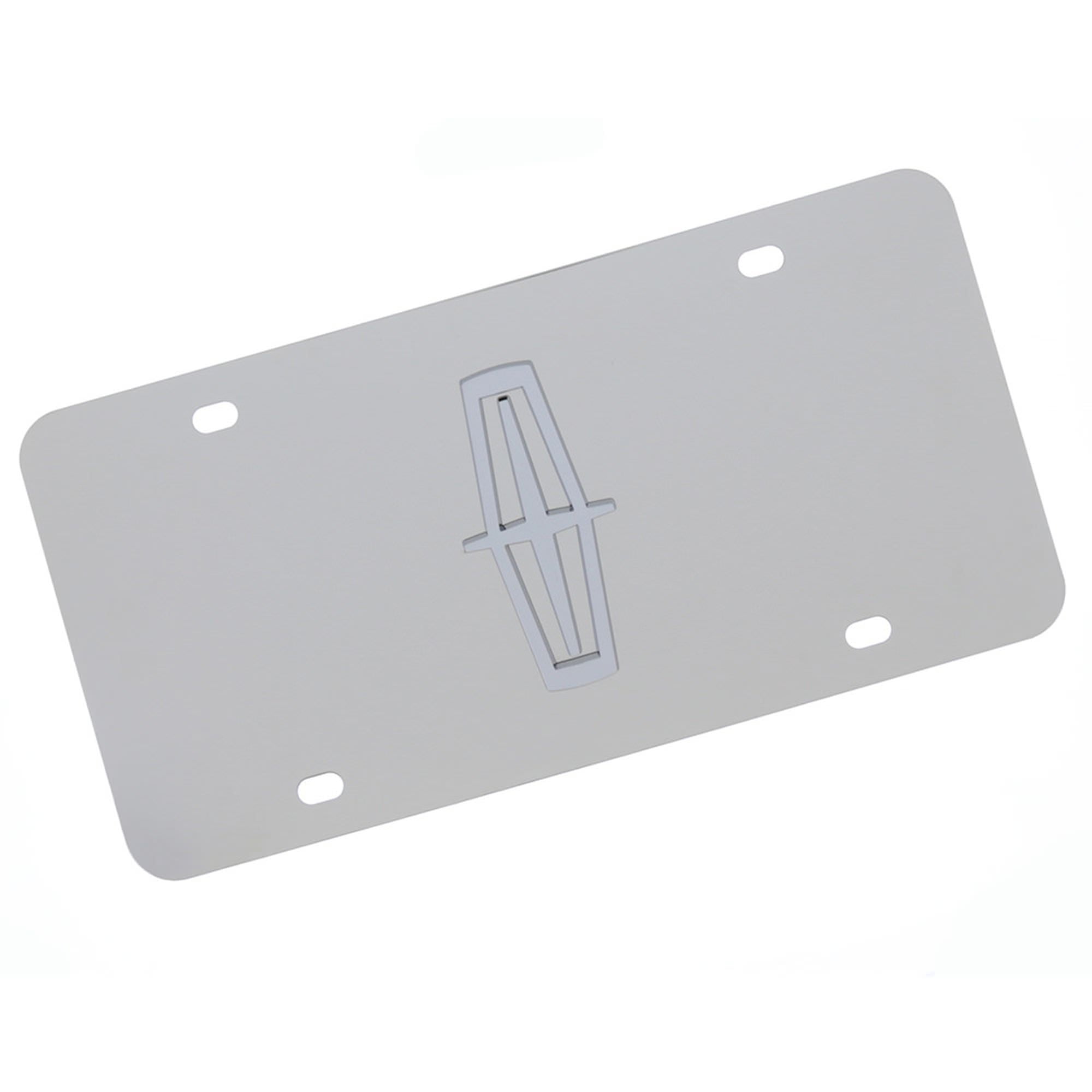 Lincoln 3D Logo Chrome Stainless Steel License Plate - Walmart.com
