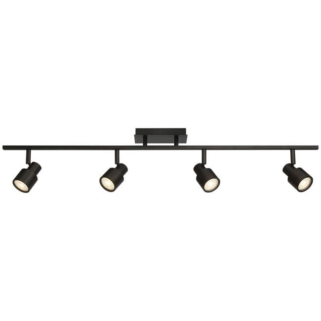Lincoln 4 Light Adjustable LED Track Ceiling Light, Matte Black ...