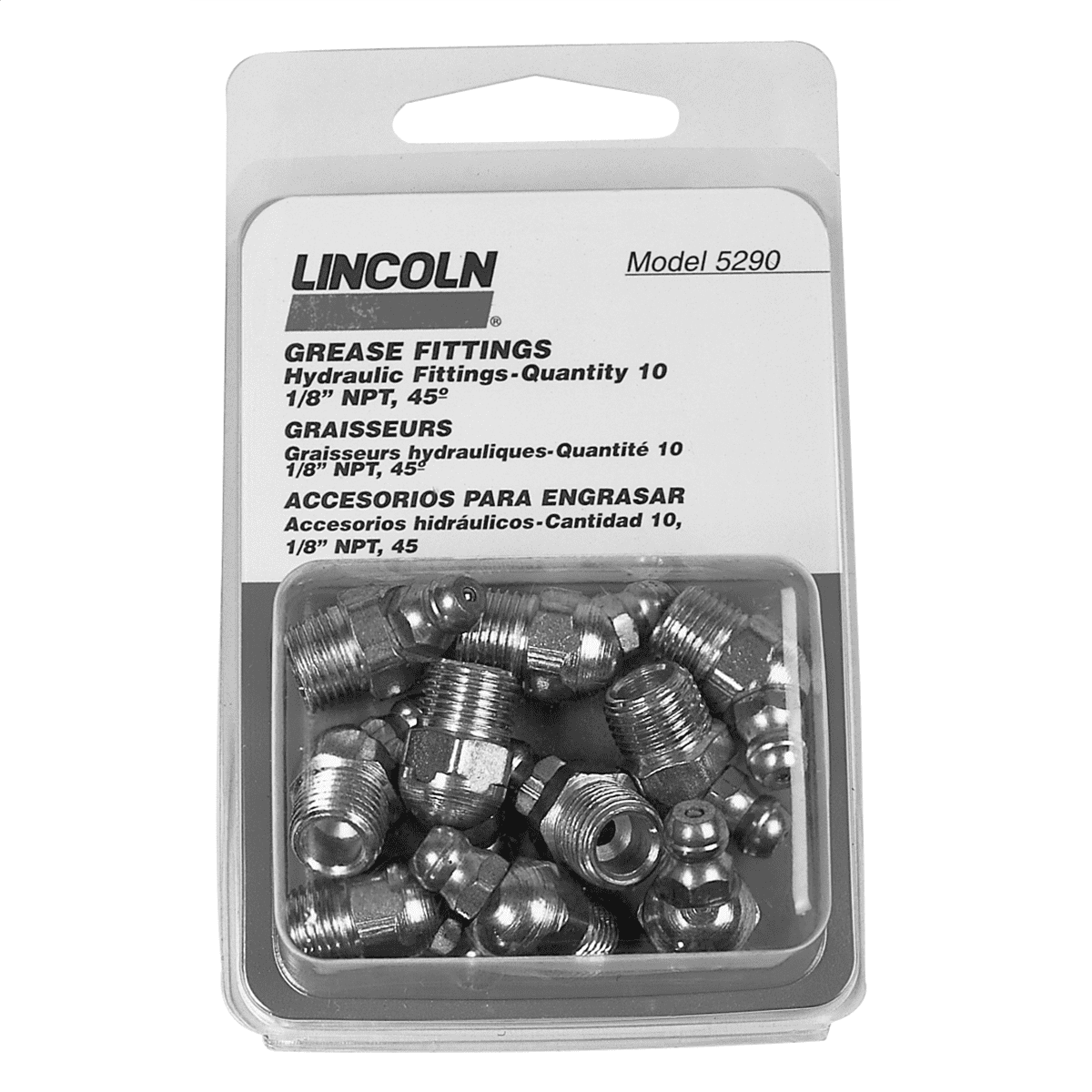 Lincoln 5290 - 1/8 inch NPT SAE 45 Degree Taper Thread 10 Pack ...