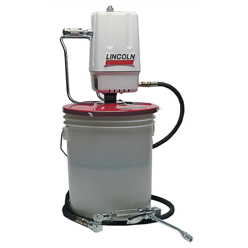 Lincoln 989 Pneumatic 50:1 Ratio Double Acting 25 to 50lb Bucket Grease Pump - Walmart.com