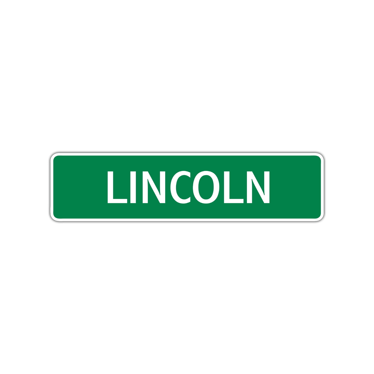 Lincoln Boys Children Name Letter Printed Label Wall Plaque Indoor ...