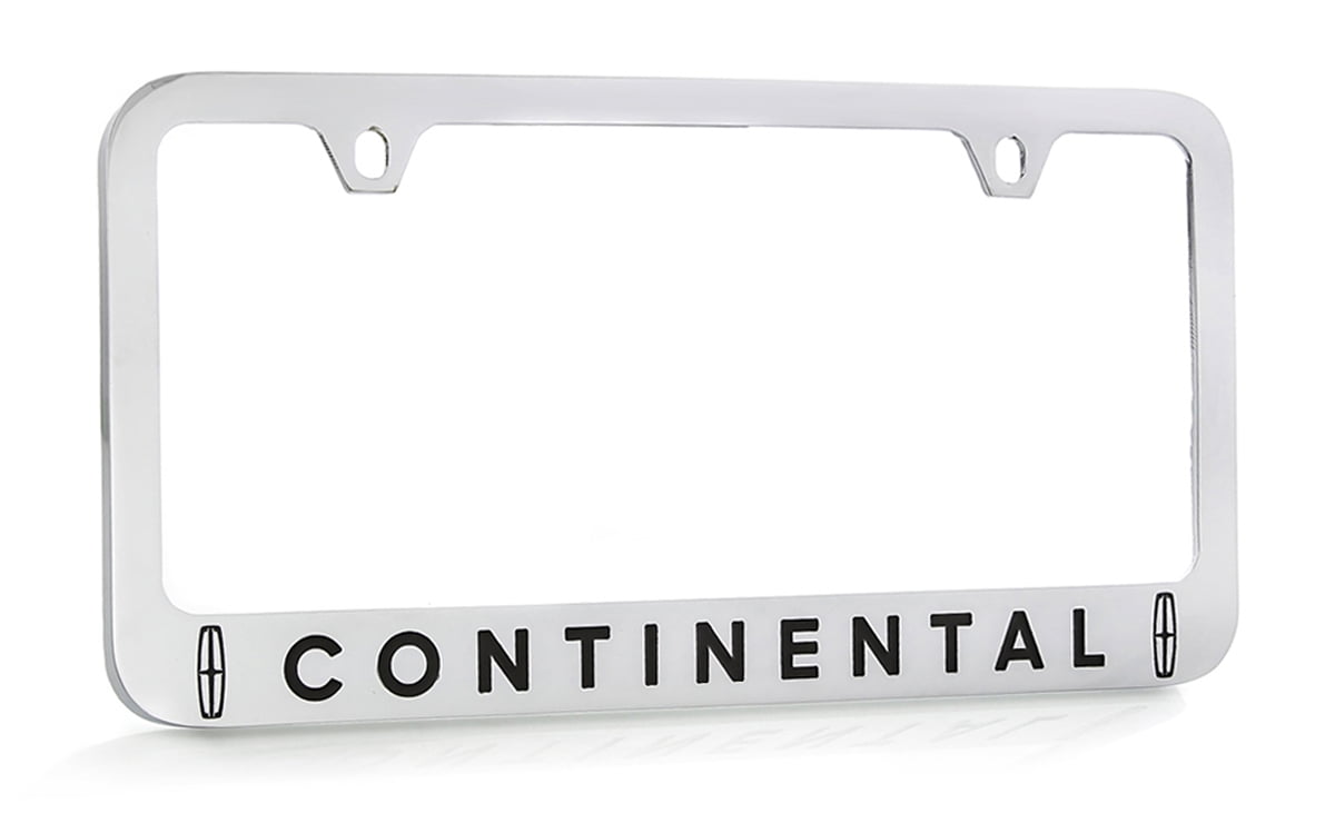 Lincoln Continental License Plate Frame, Chrome Plated Brass Metal ...