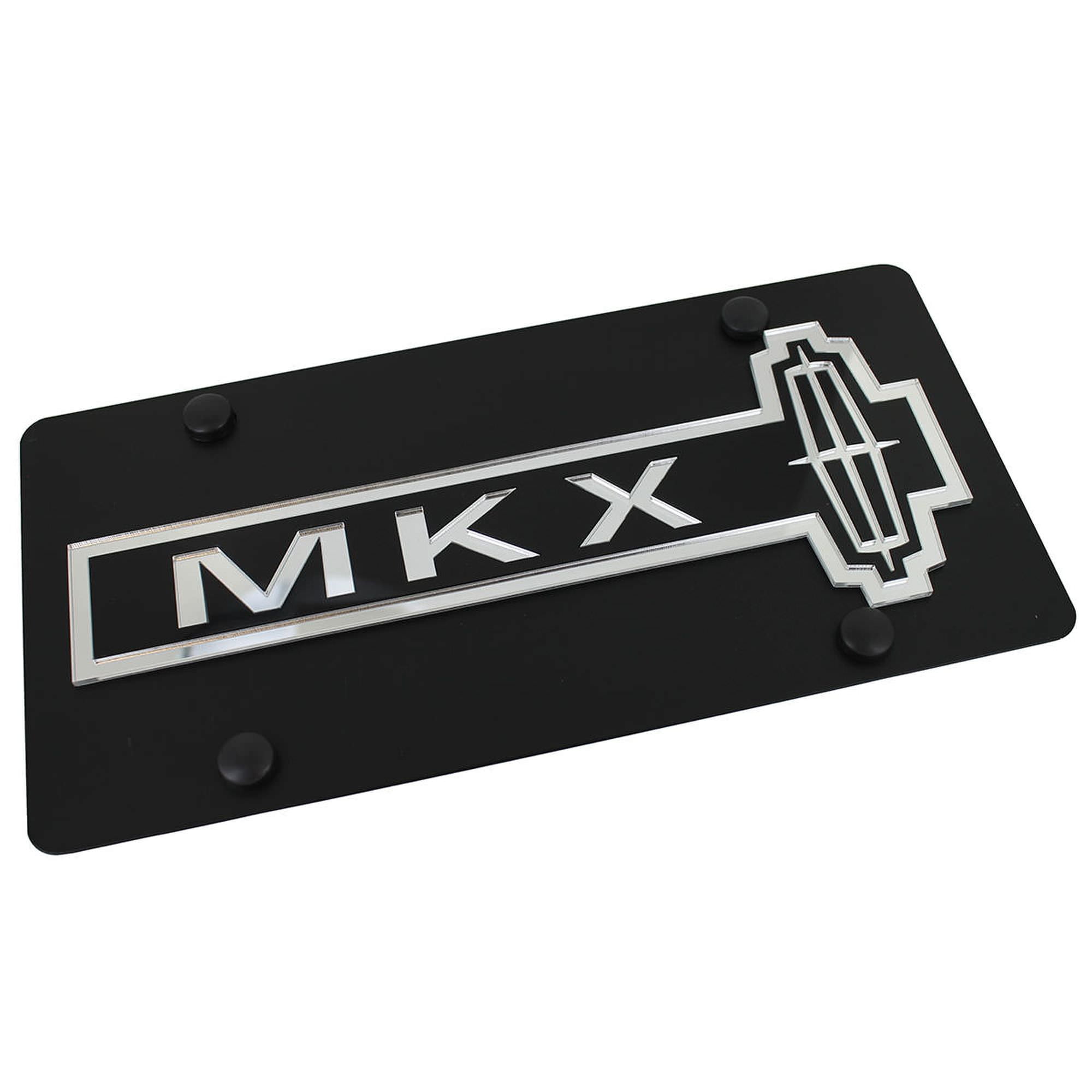 Lincoln Dual Logo MKX License Plate (Black) - Walmart.com