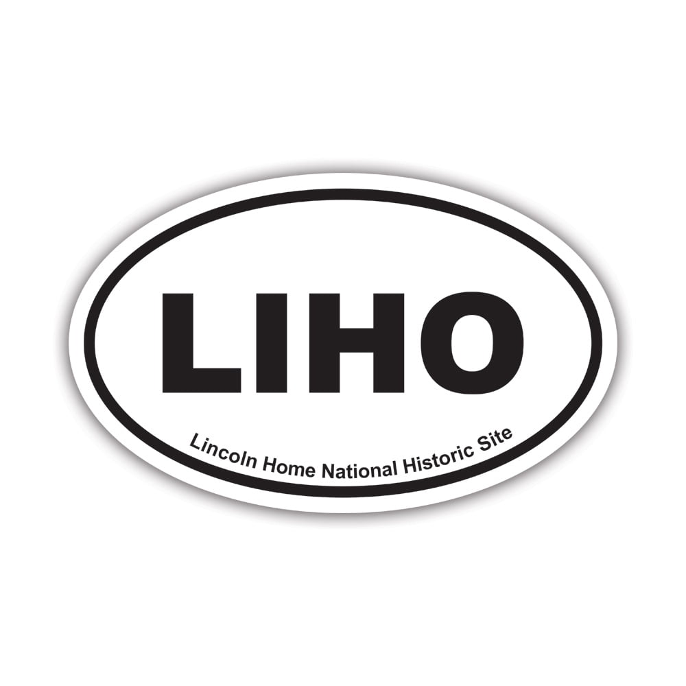 Lincoln Home National Historic Site LIHO Oval Sticker Decal - Self ...