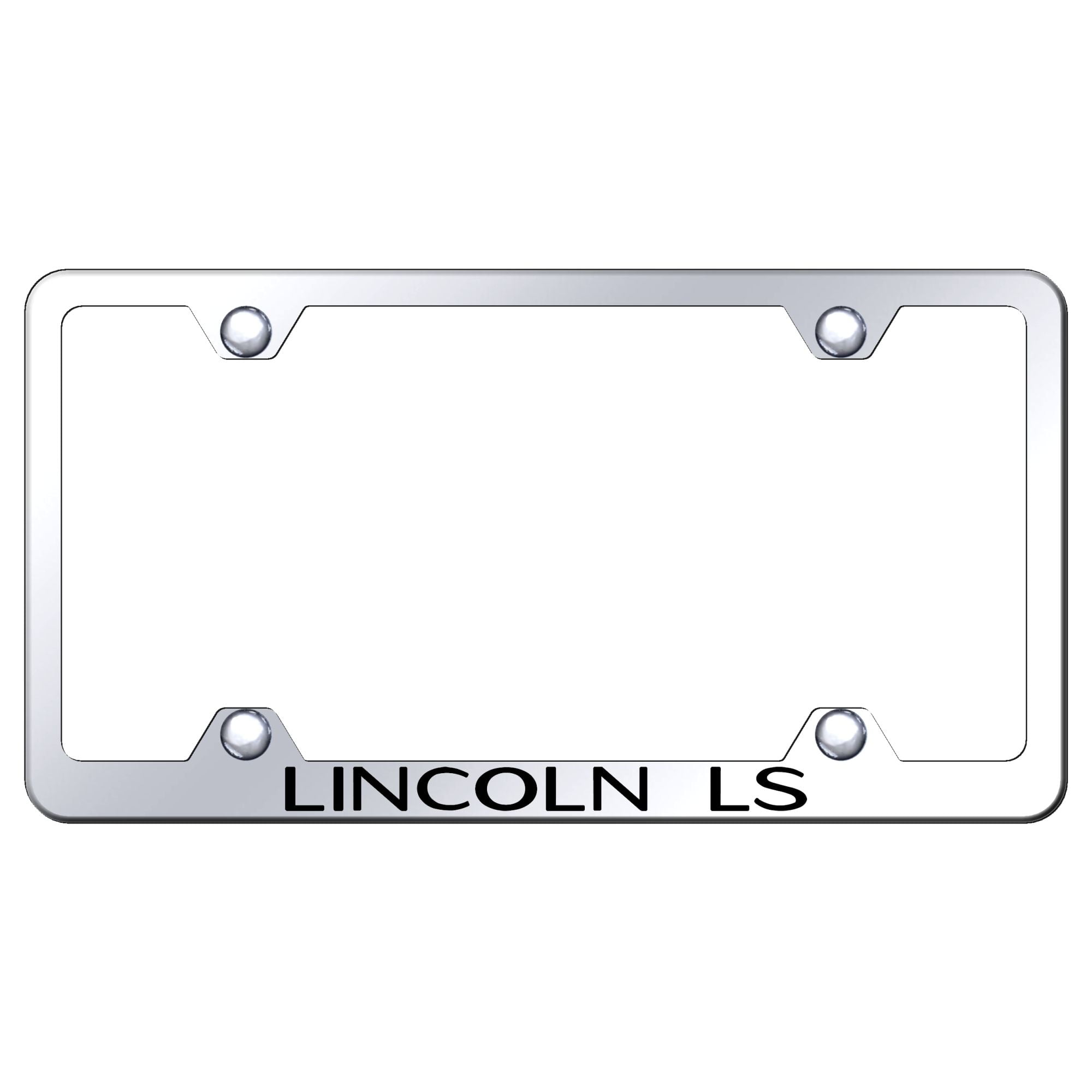 Lincoln LS Laser Etched Logo Wide Body License Plate Frame (Chrome ...