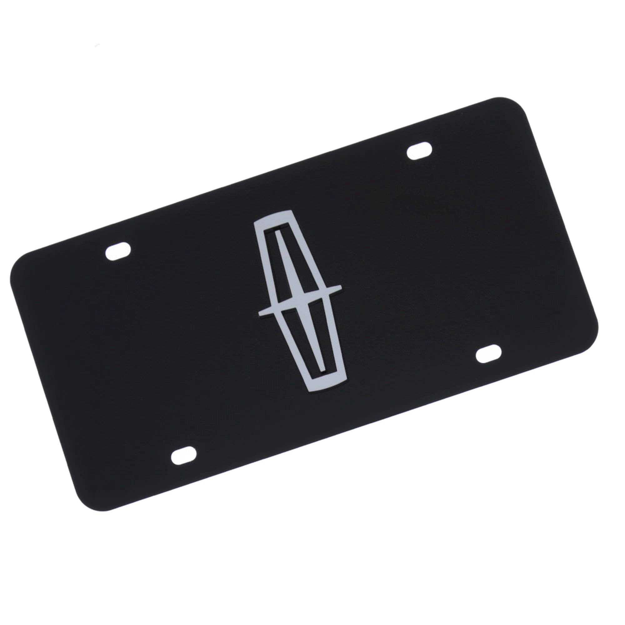 Lincoln 3D Logo License Plate, Heavy-Gauge Stainless Steel, Black ...