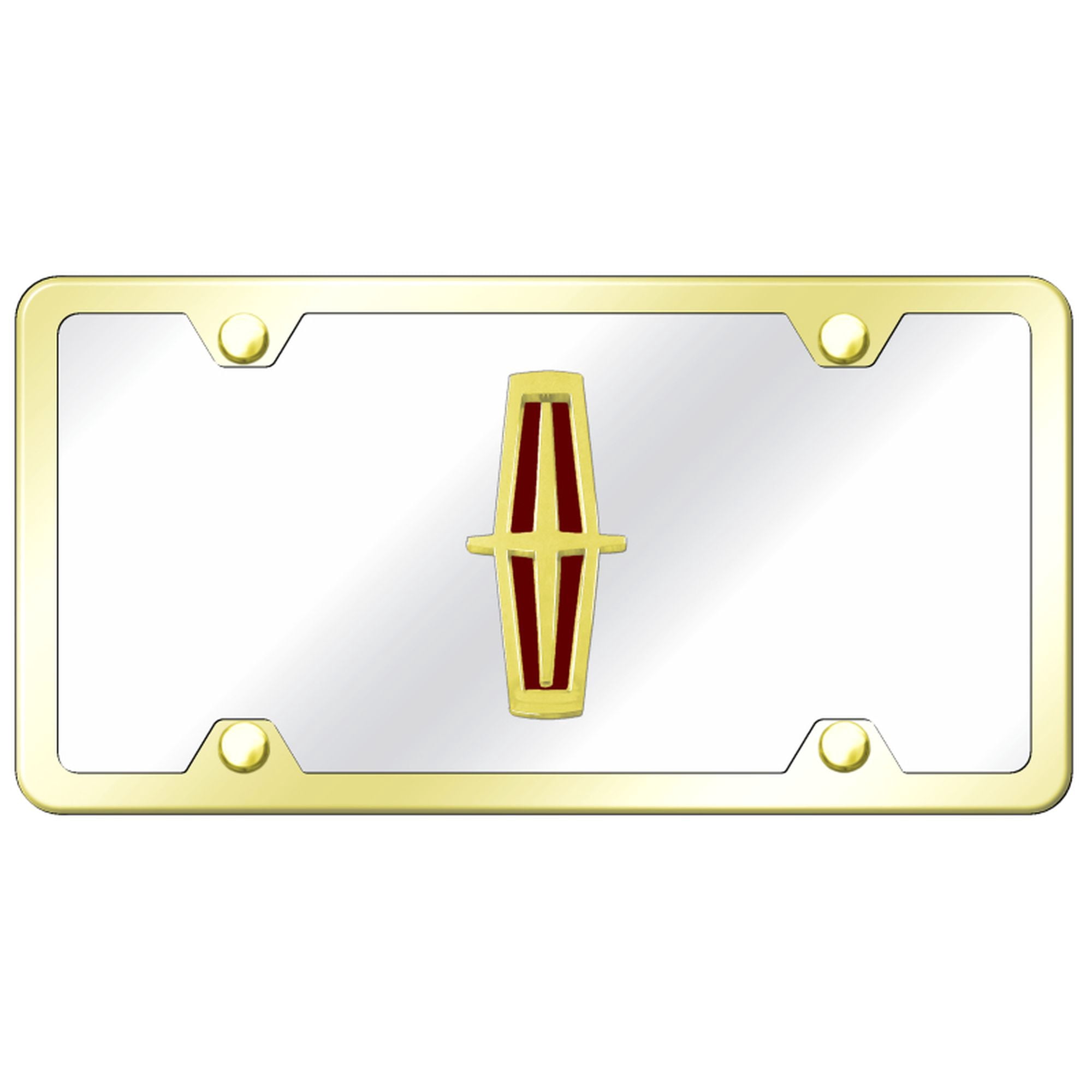 Lincoln Logo License Plate Kit (Gold) - Walmart.com