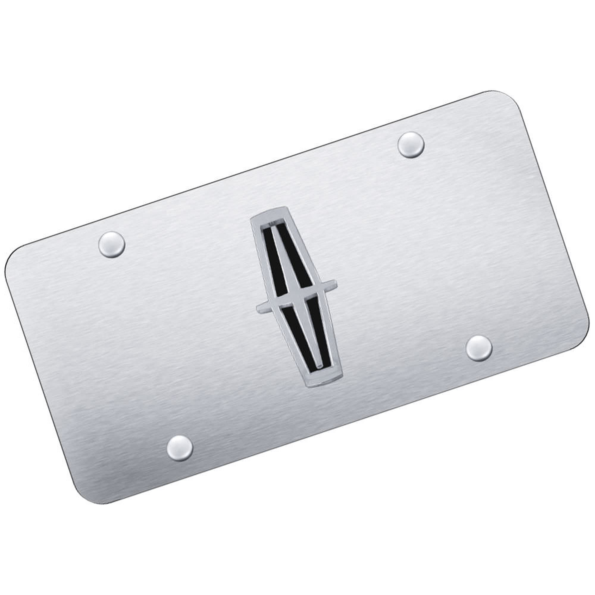 Lincoln Logo License Plate (Silver on Chrome) - Walmart.com
