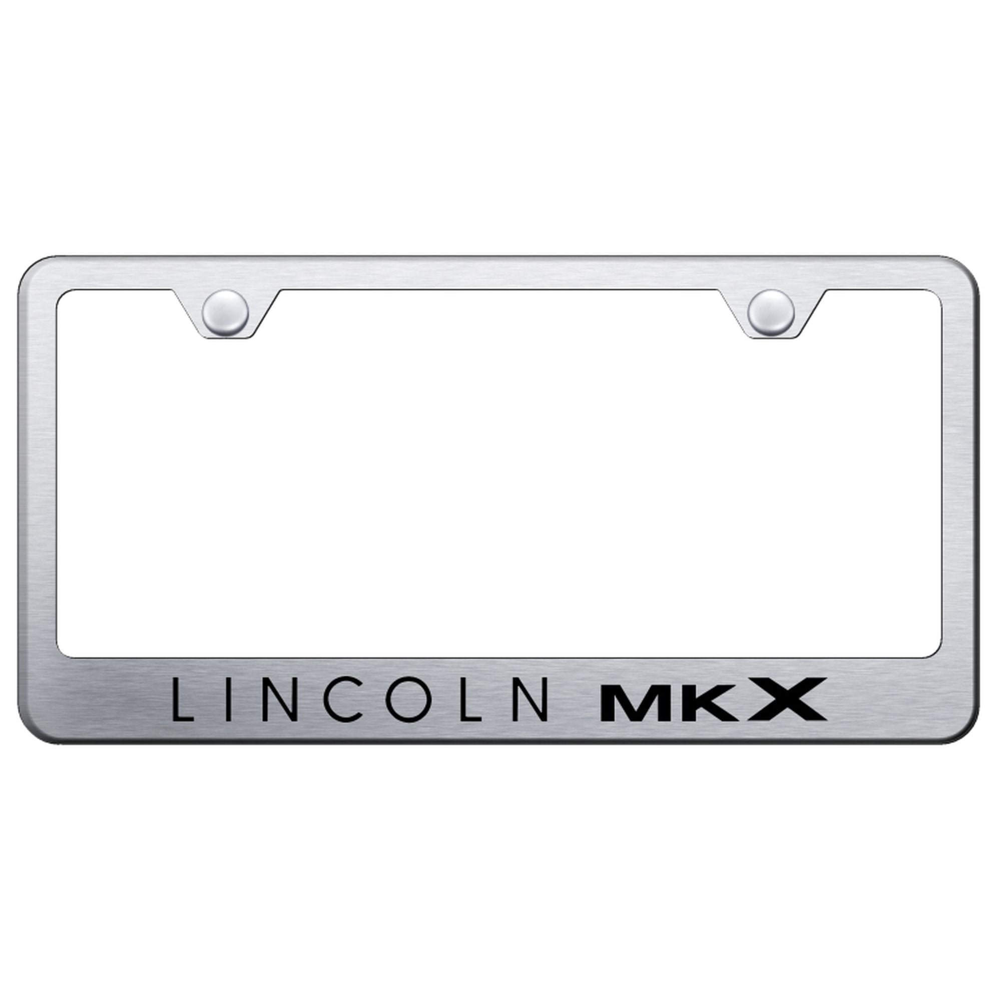 Lincoln MKX Laser Etched Logo Stainless Steel License Plate Frame ...