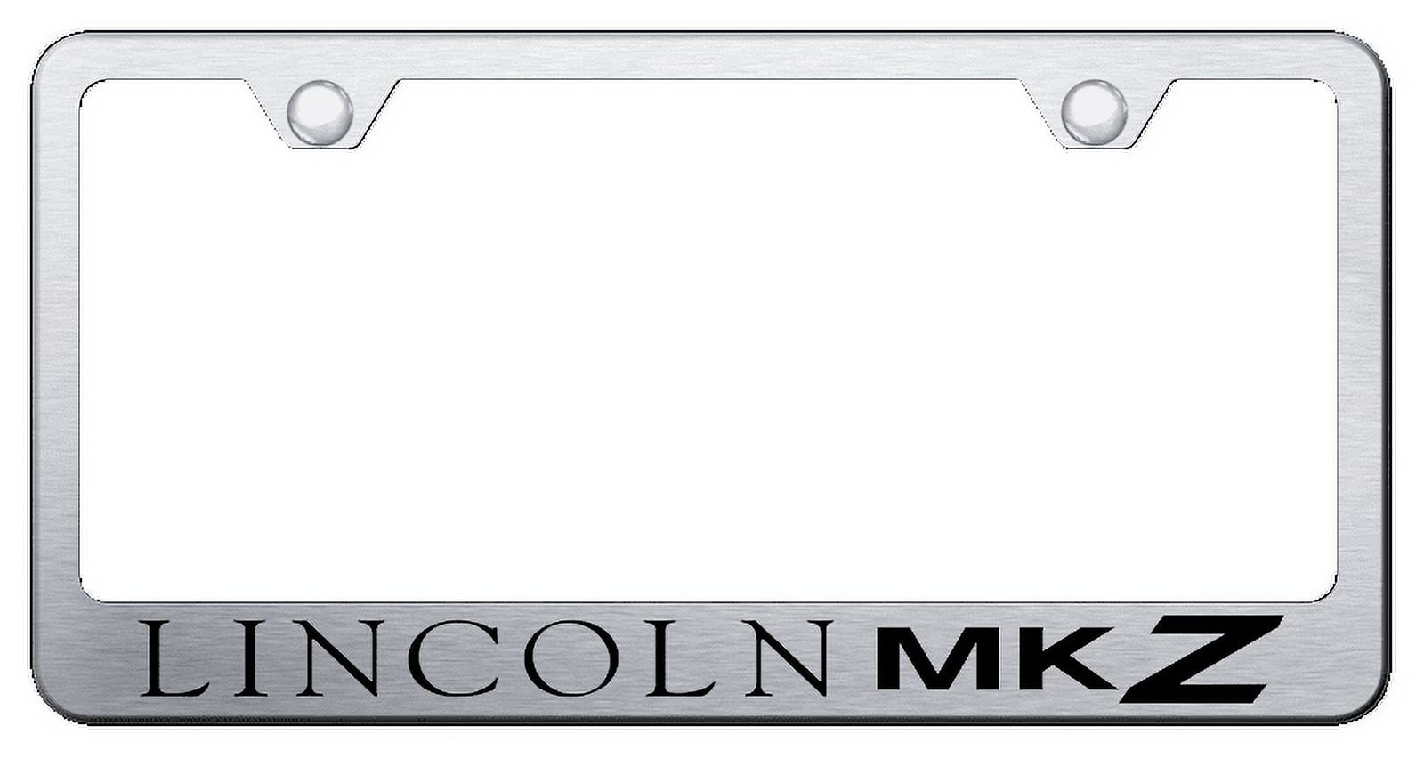 Lincoln MKZ Laser Etched Logo Stainless Steel License Plate Frame ...