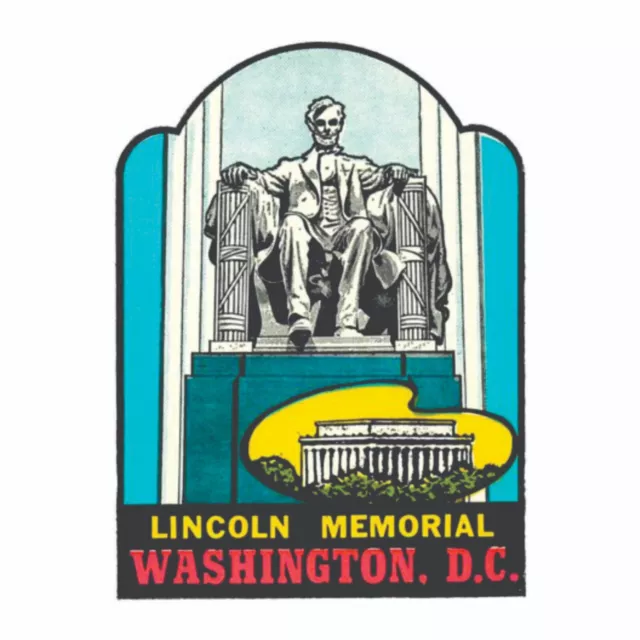 Lincoln Memorial Washington Dc Sticker Phone Decal Water Bottle ...