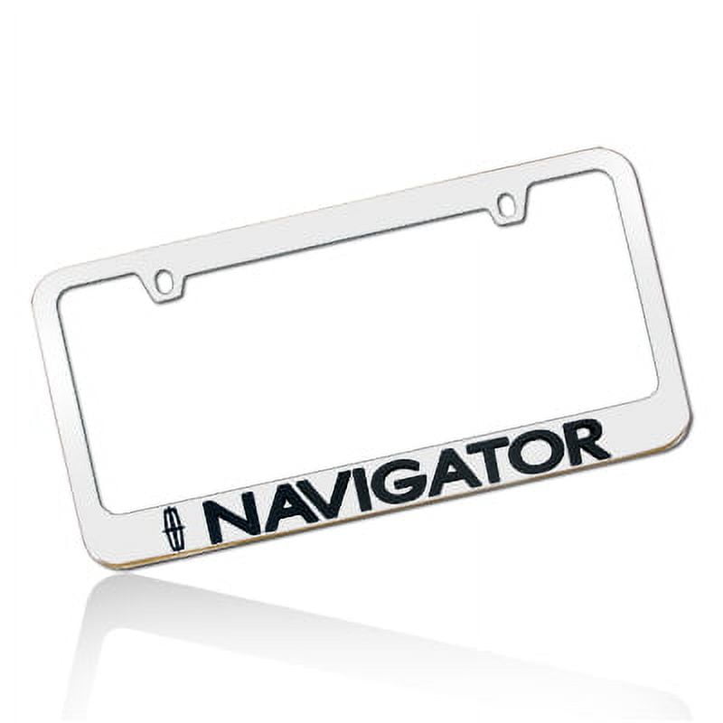 Lincoln Navigator Chrome Metal License Plate Frame - Walmart.com