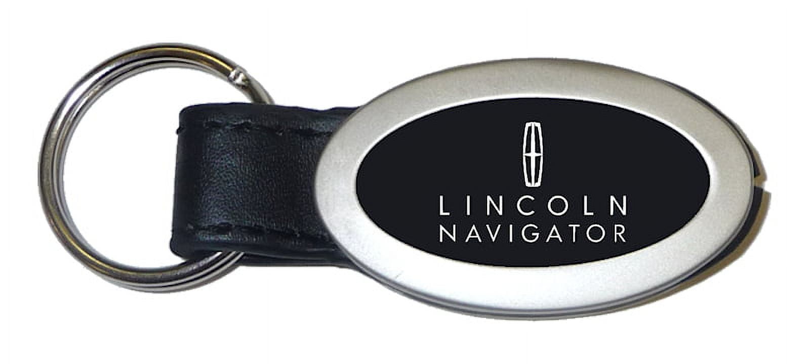 Lincoln Navigator Oval Leather Key Chain (Black) - Walmart.com
