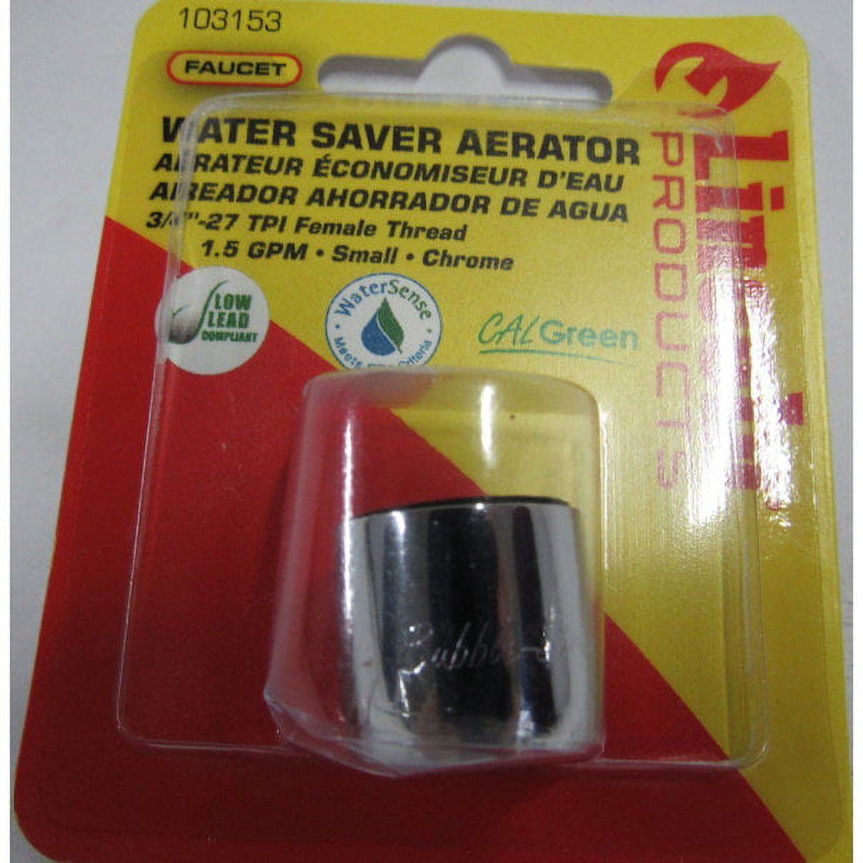 Lincoln Products Female Small Water Saver Aerator in Polished Chrome, 6 ...