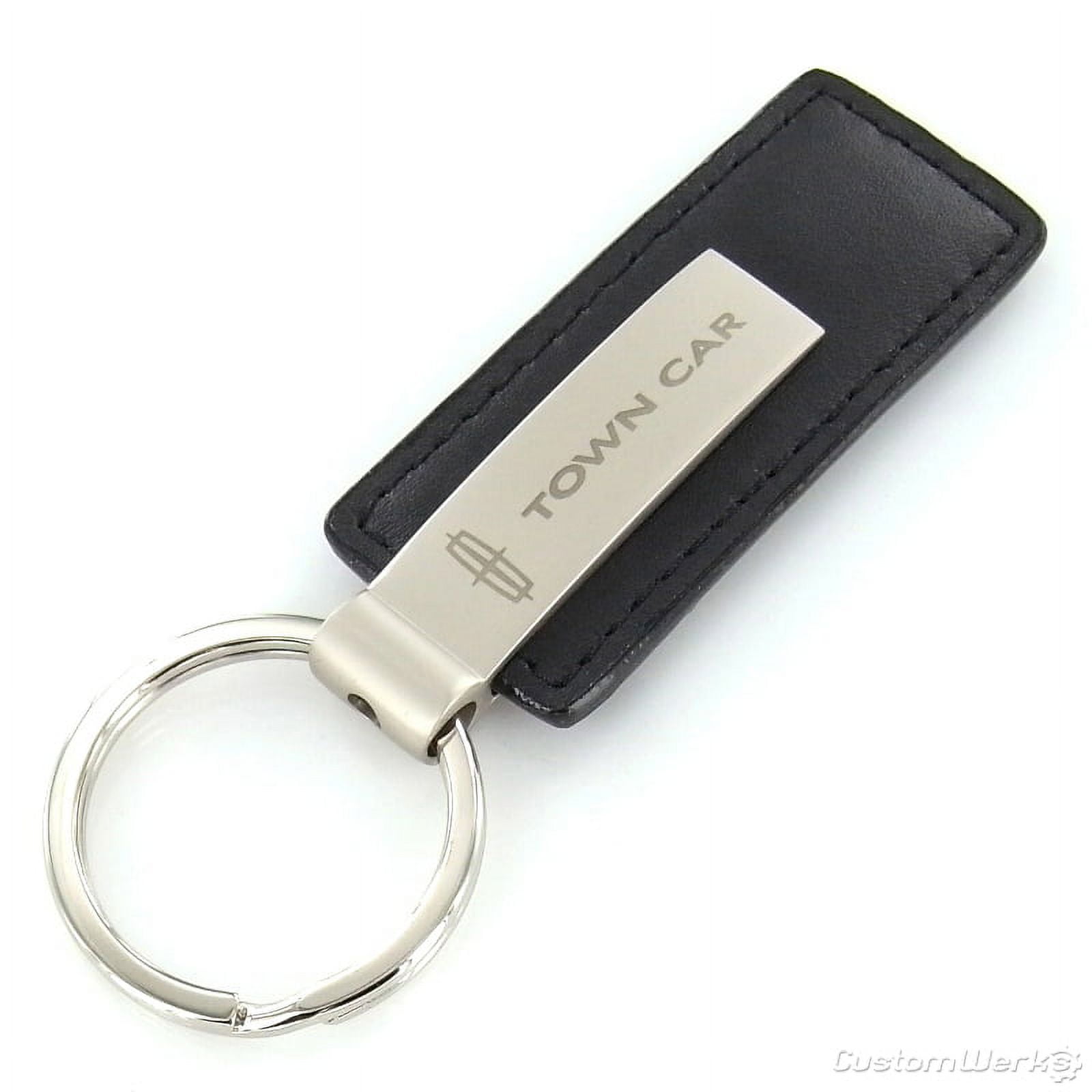 Lincoln Town Car Rectangular Leather Key Chain (Black) - Walmart.com
