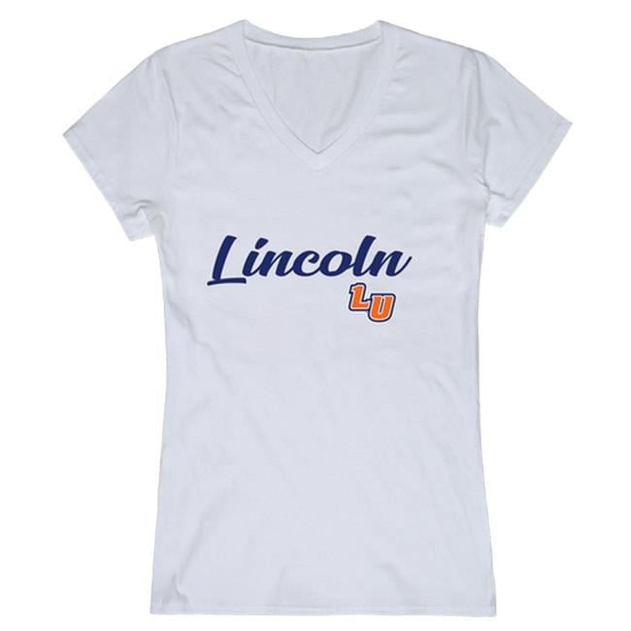 Lincoln University Lions Women Script T-Shirt, White - Extra Large ...
