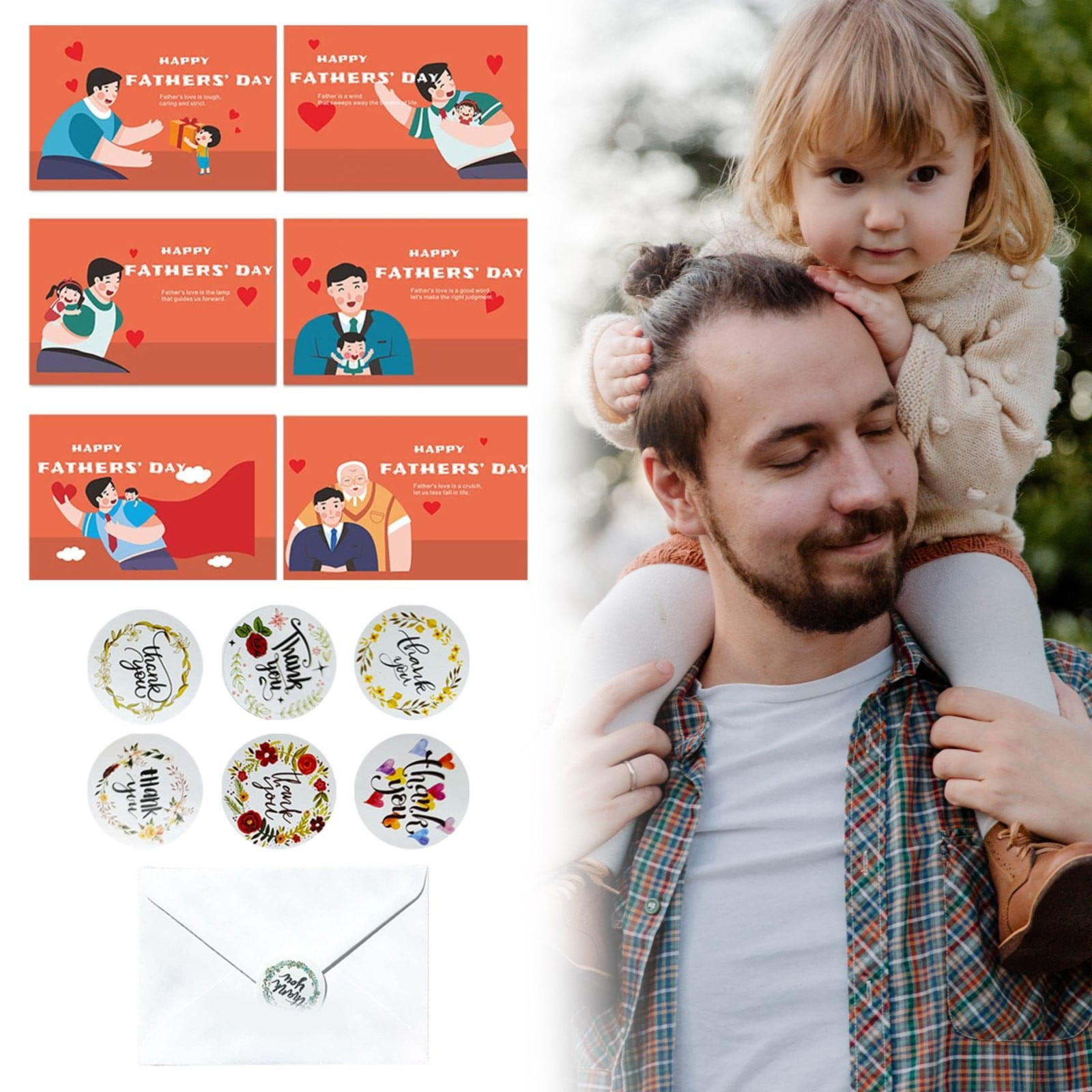 Liwnm under $5 Greeting Card Pack of 6 Thank You Cards with Envelopes ...