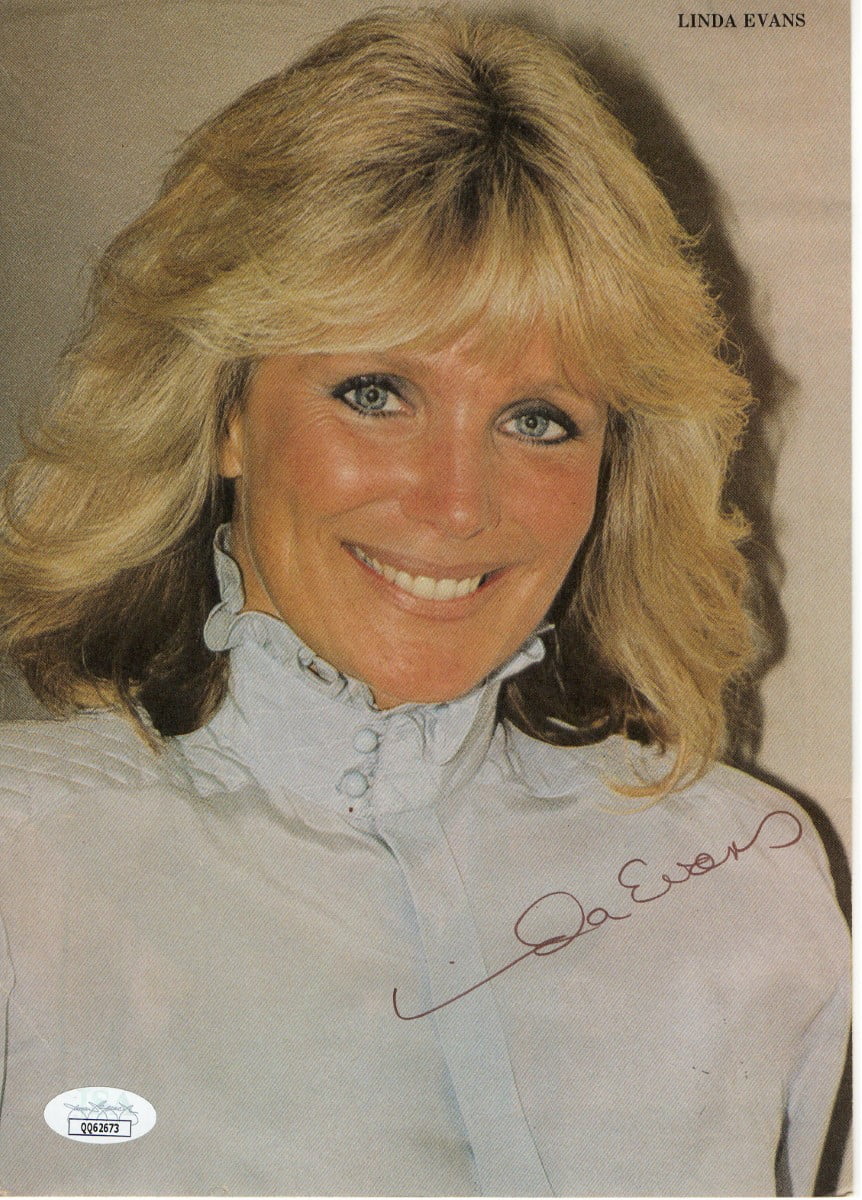 Linda Evans Signed Autograph Paper Photo Dynasty Krystle Carrington JSA ...