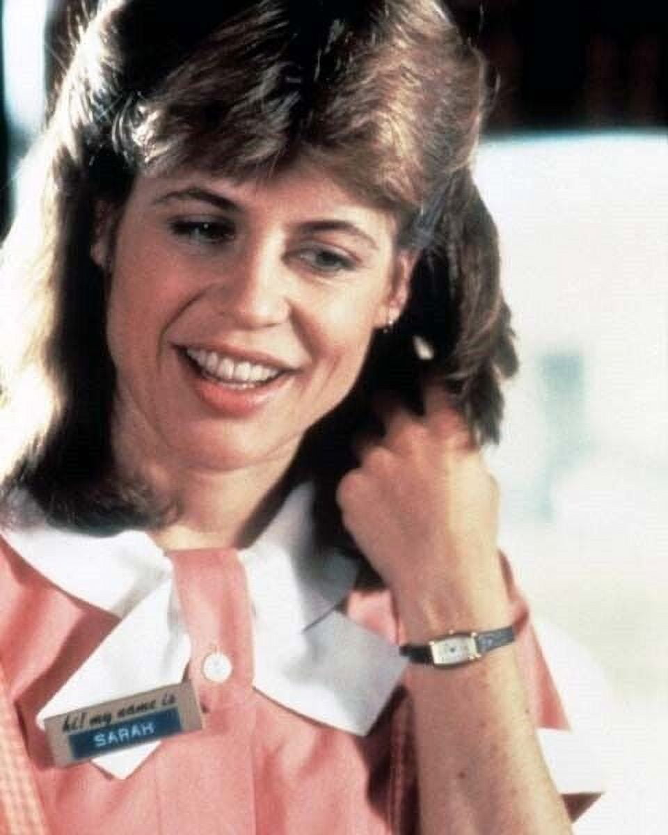 Linda Hamilton in her waitress uniform & name tag 1984 The Terminator ...