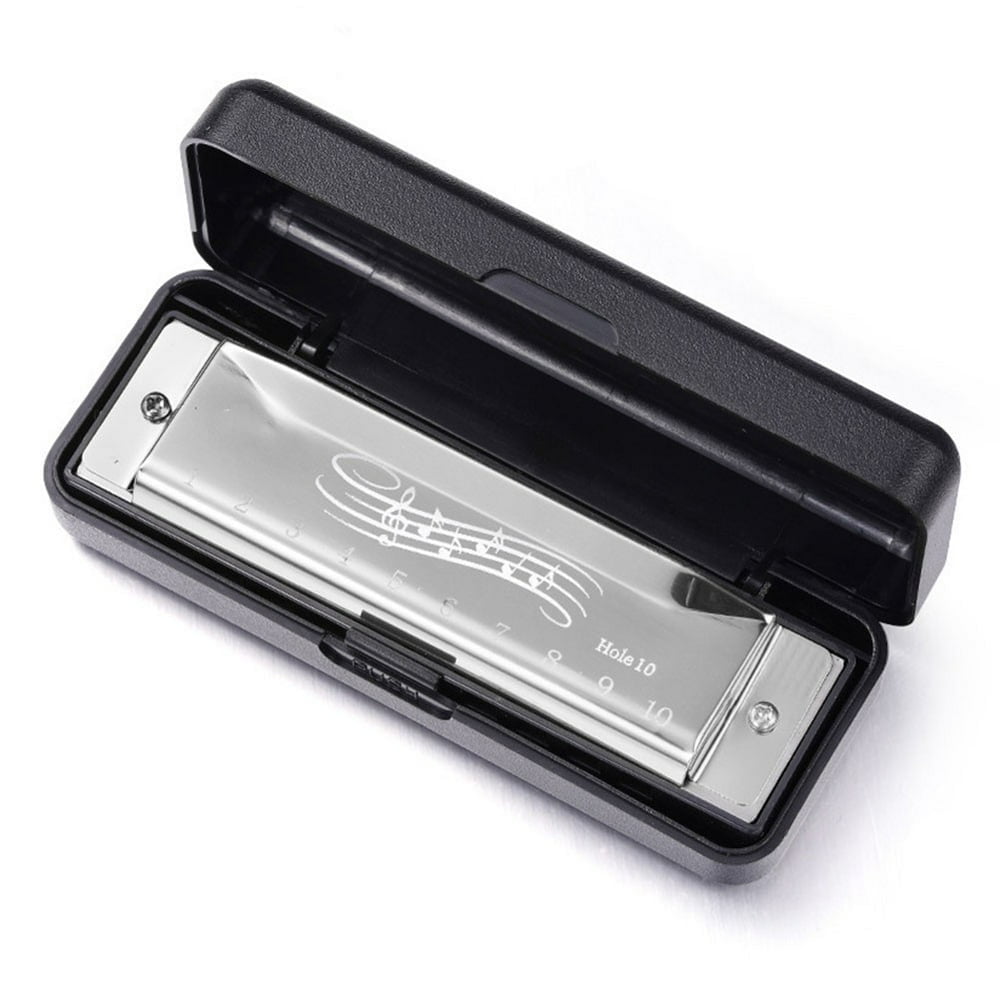 Lindbes 10 Holes Key of C Blues Harmonica Mouth Organ Beginners ...