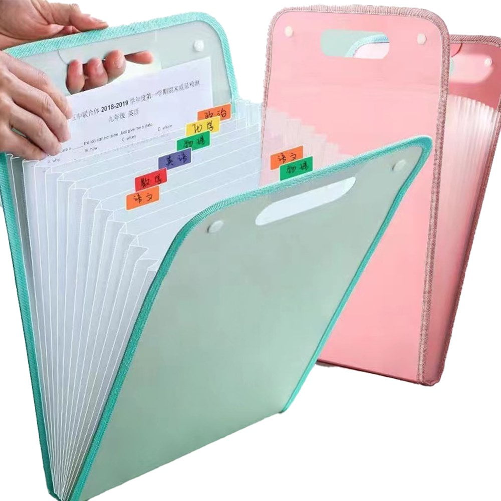 Lindbes 2 Piece Vertical Expanding Folder A4 Letter Size Paper Document ...