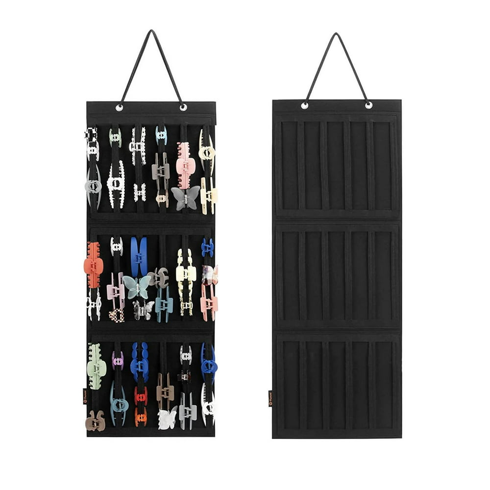 Lindbes 20 Hair Claw Clip Organizer Holder Hanging Hair Claw Clips ...